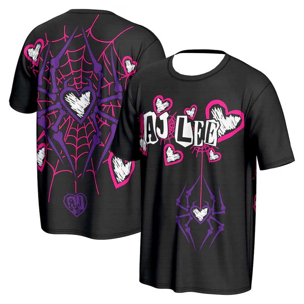 AJ Lee Spider Web T-Shirt Crewneck Short Sleeve Sport Tee Men Women ...