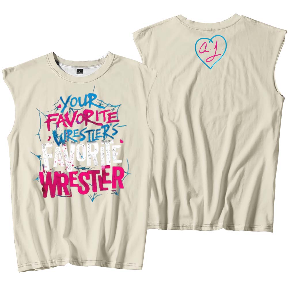 AJ Lee Your Favorite Wrestler Merch Tank Tops Sleeveless T-Shirt port ...