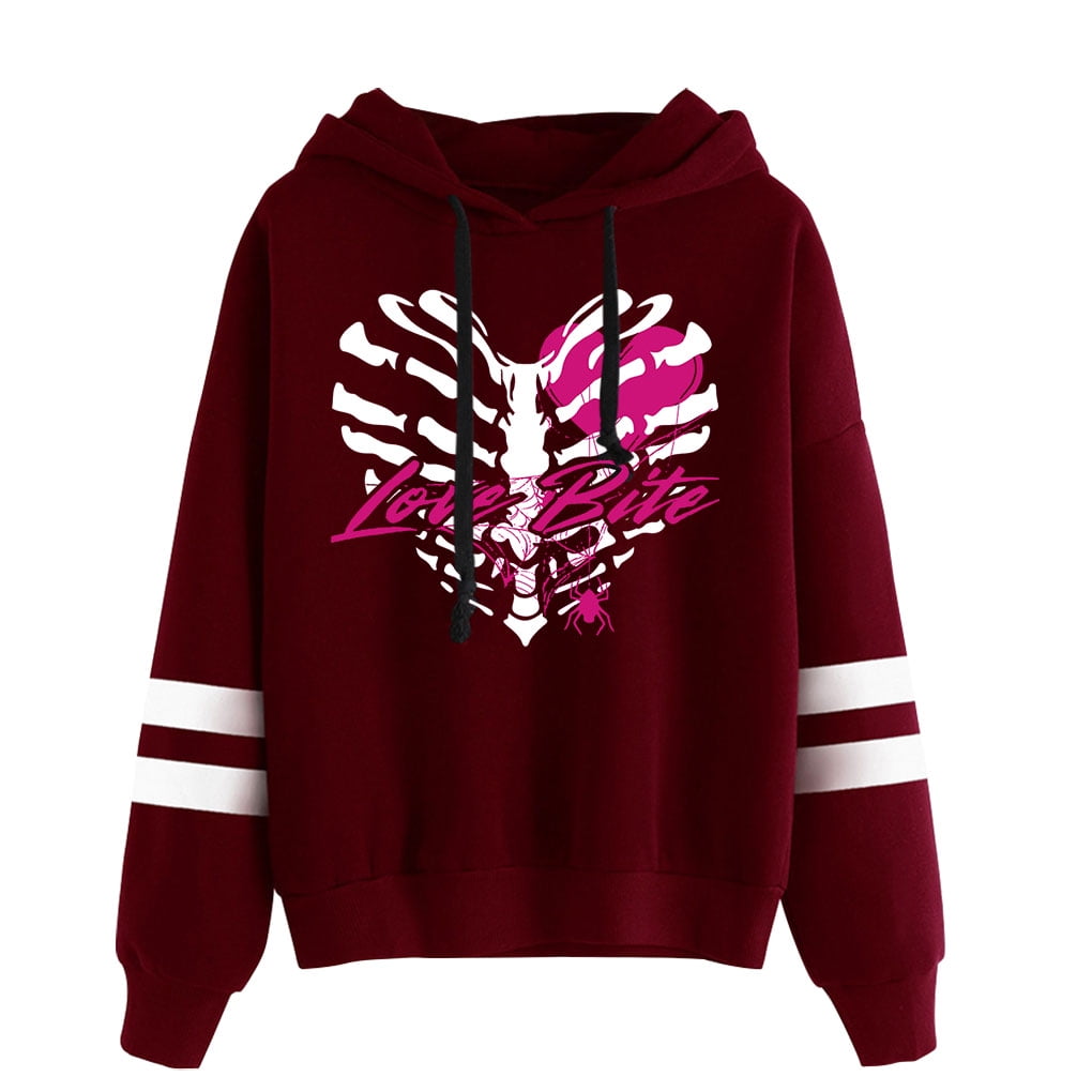 AJ Lee merch Love Bites Spider Web hooded drawstring pocketless ...