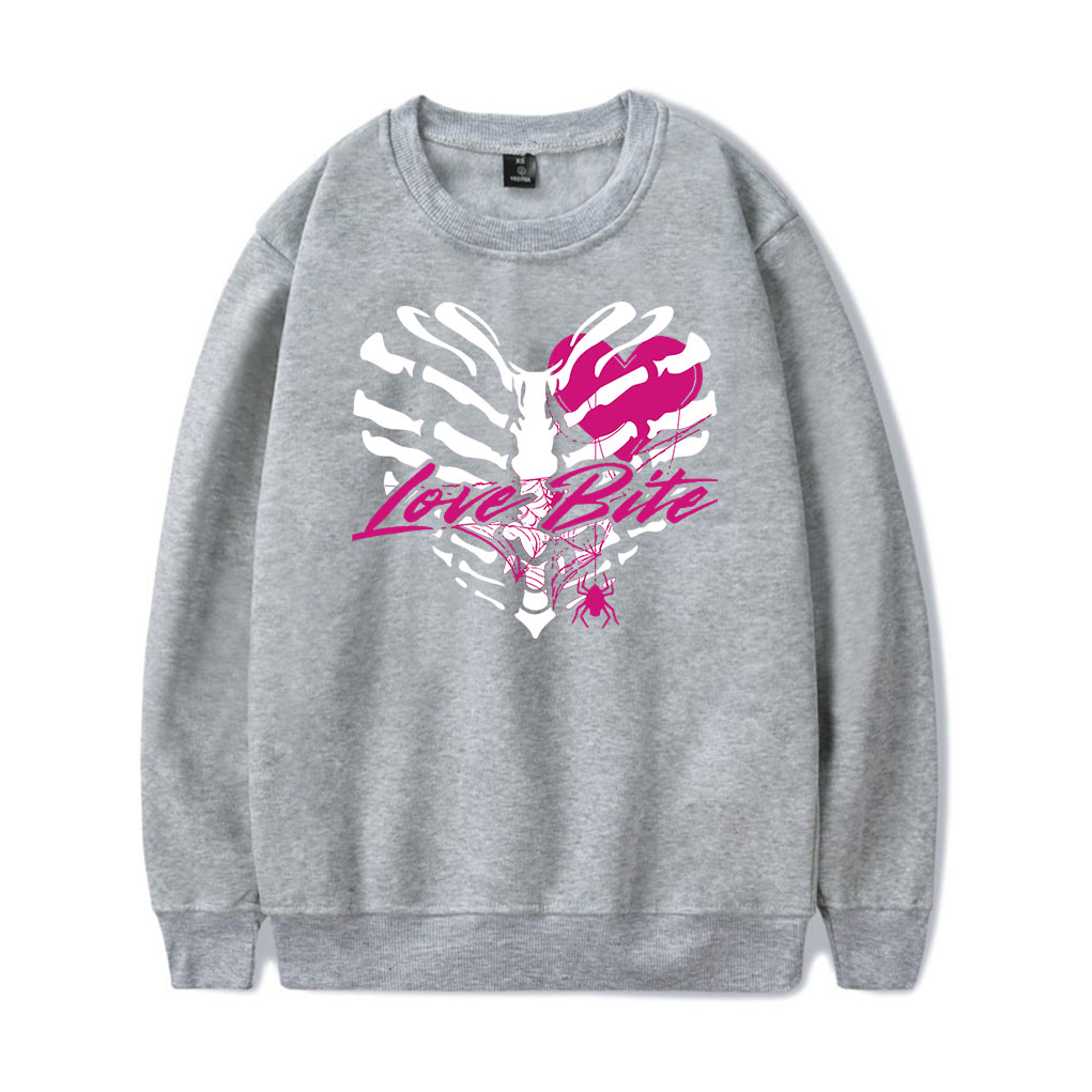 AJ Lee merch Love Bites Spider Web sweatshirt crewneck long sleeve ...