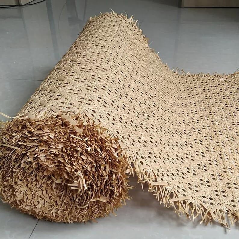 AJ Quality Plastic Cane Webbing for Caning Projects Natural Pre Woven ...