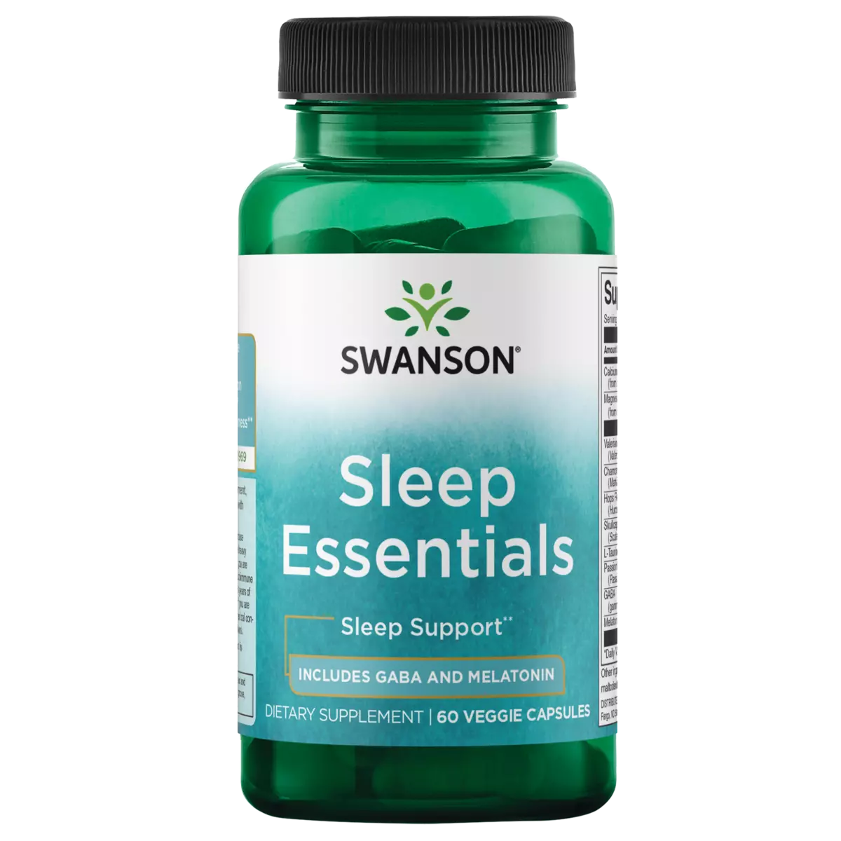 AJ SUPPS Swanson Sleep Essentials 60 Veggie Capsules - Walmart.com