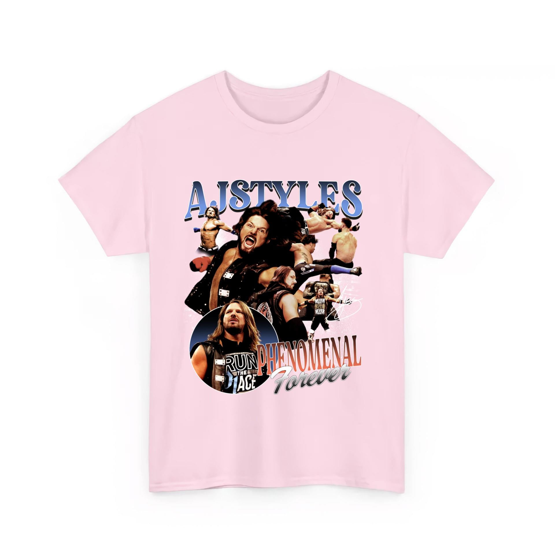 AJ Styles t-shirf WWF ECW WCW Pro WRESTLING - Walmart.com