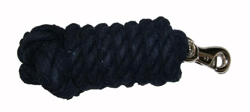 AJ Tack 10 Foot Cotton Lead Rope with Bull Snap - Set of 5 Navy Blue ...