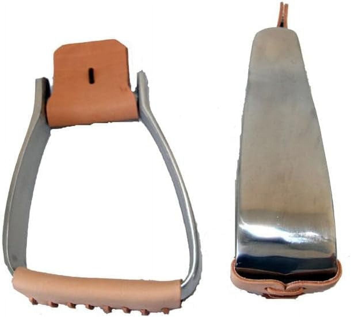 AJ Tack Aluminum Angled Roper Stirrups - Walmart.com