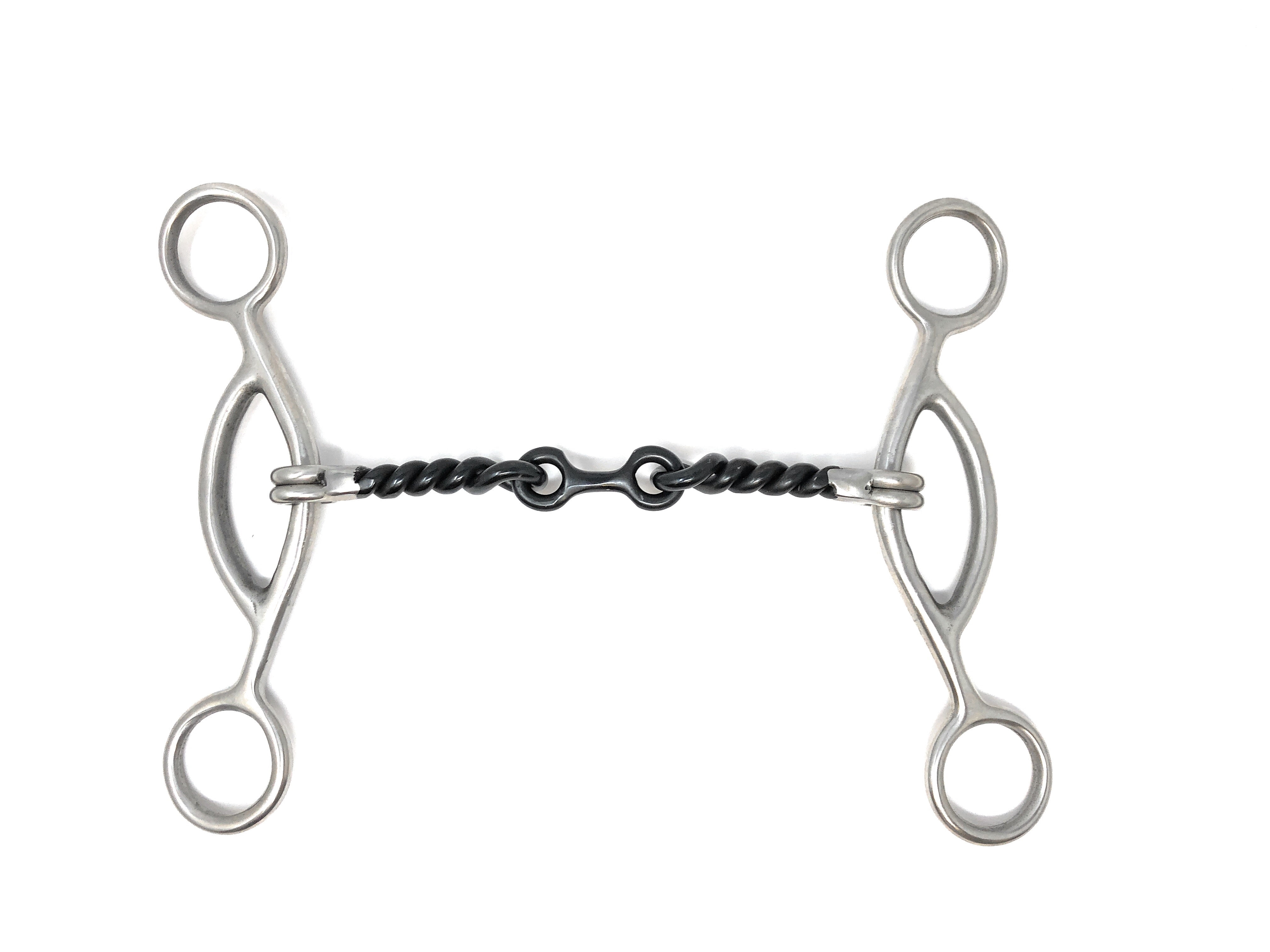 AJ Tack American Sliding Gag Bit Three Piece Dog Bone Snaffle - Walmart.com