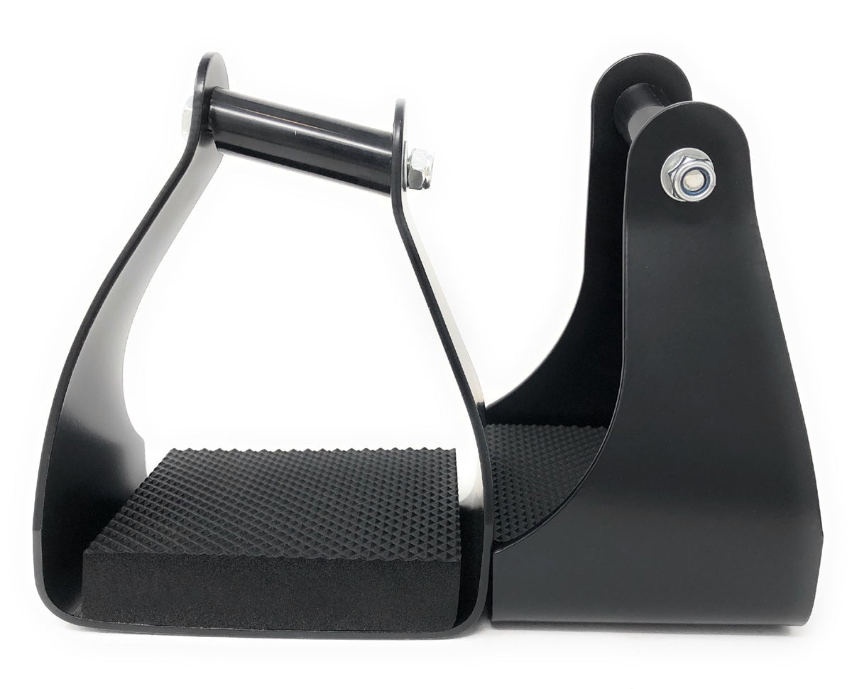 AJ Tack Angled Aluminum Trail Stirrups 2.75" - Walmart.com