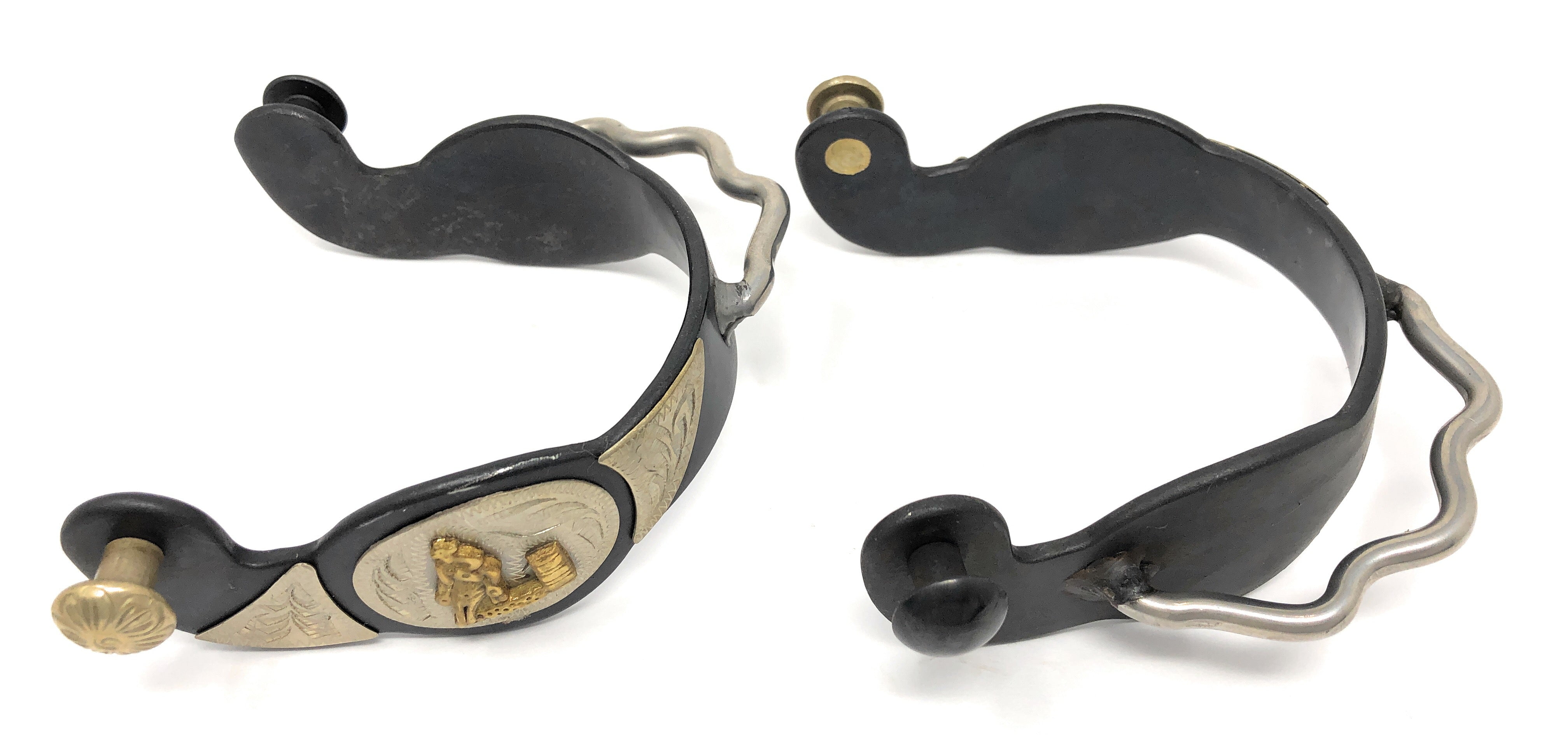 AJ Tack Antique Brown Barrel Racer Bumper Spurs - Mens - Walmart.com