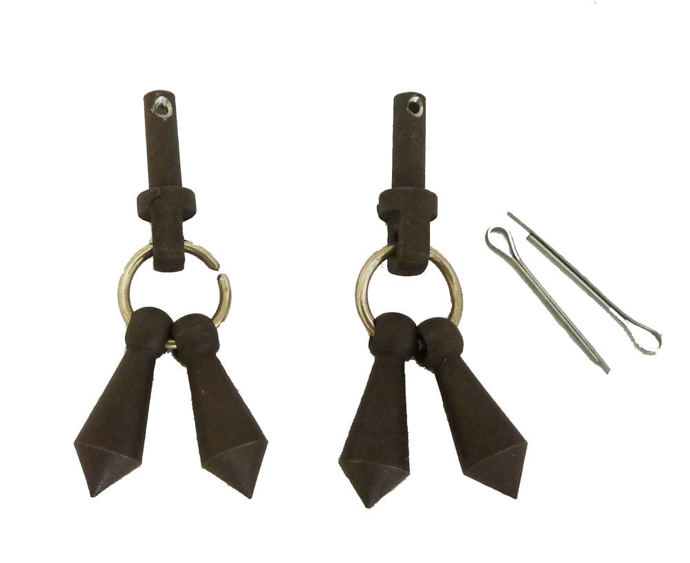 AJ Tack Antique Brown Jingle Bobs with Cotter Pins - Walmart.com