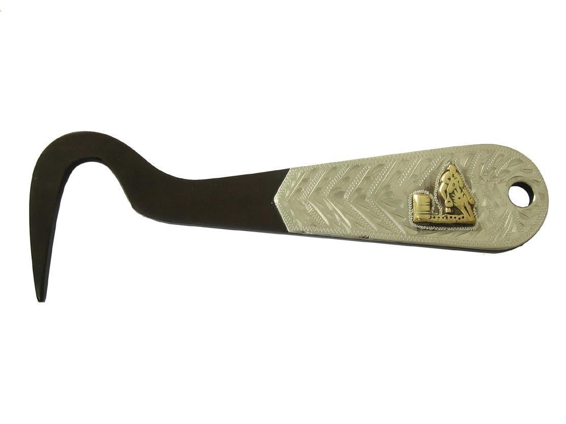 AJ Tack Antique Brown Steel Hoof Pick Barrel Racing - Walmart.com