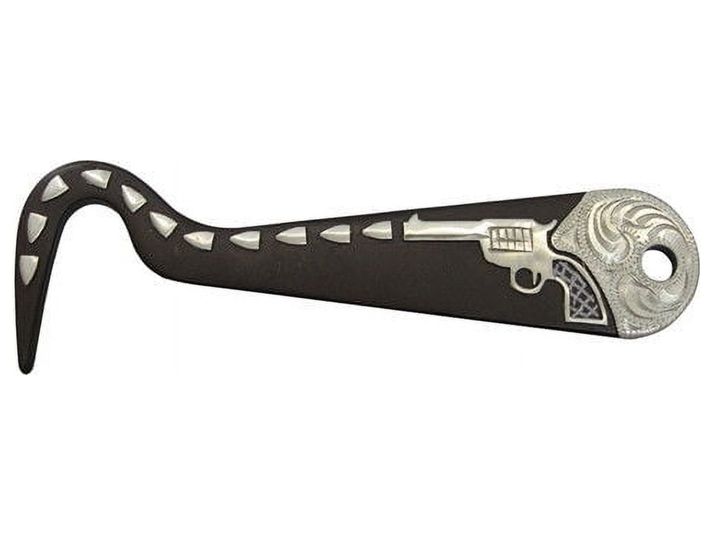 AJ Tack Antique Brown Steel Hoof Pick Shooter Bullet Trail - Walmart.com