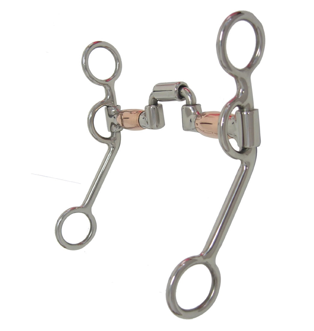 AJ Tack Argentine Hinged Port Correction Bit with Copper Rollers ...