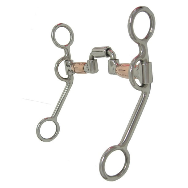 AJ Tack Argentine Square Port Correctional Bit with Copper Rollers ...