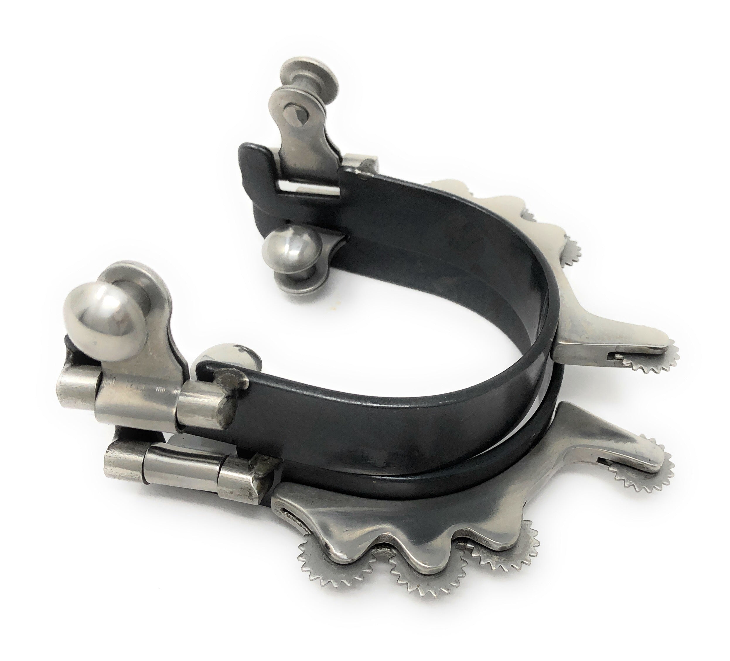 AJ Tack Ladies Black Horizontal Rowels Bumper Spurs - Walmart.com
