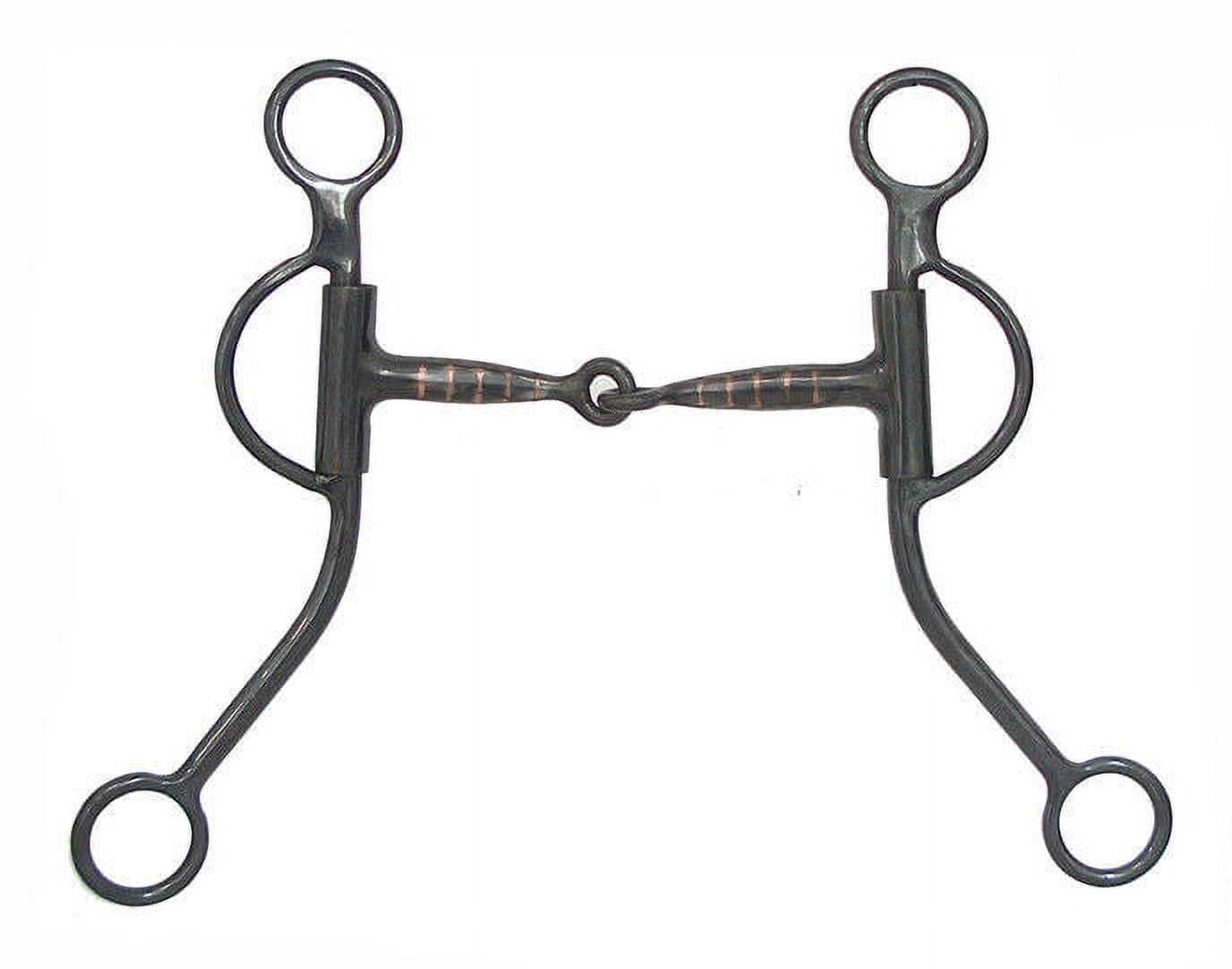 AJ Tack Double Rein Long Shank Snaffle Bit - Walmart.com