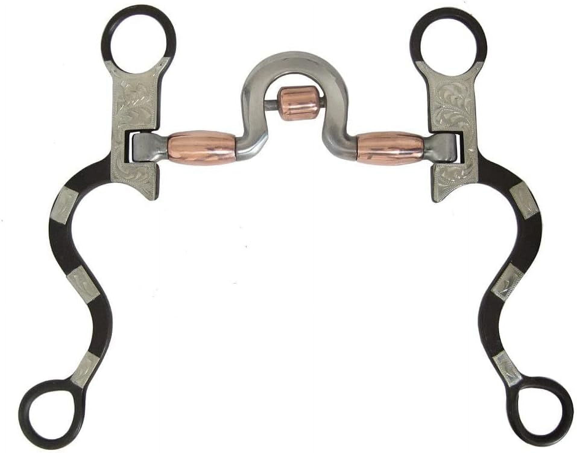 AJ Tack Engraved Spoon Bit with Copper Barrels - Walmart.com