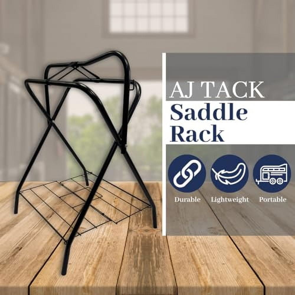 AJ Tack Freestanding Full Size Portable Horse Saddle Rack - Walmart.com