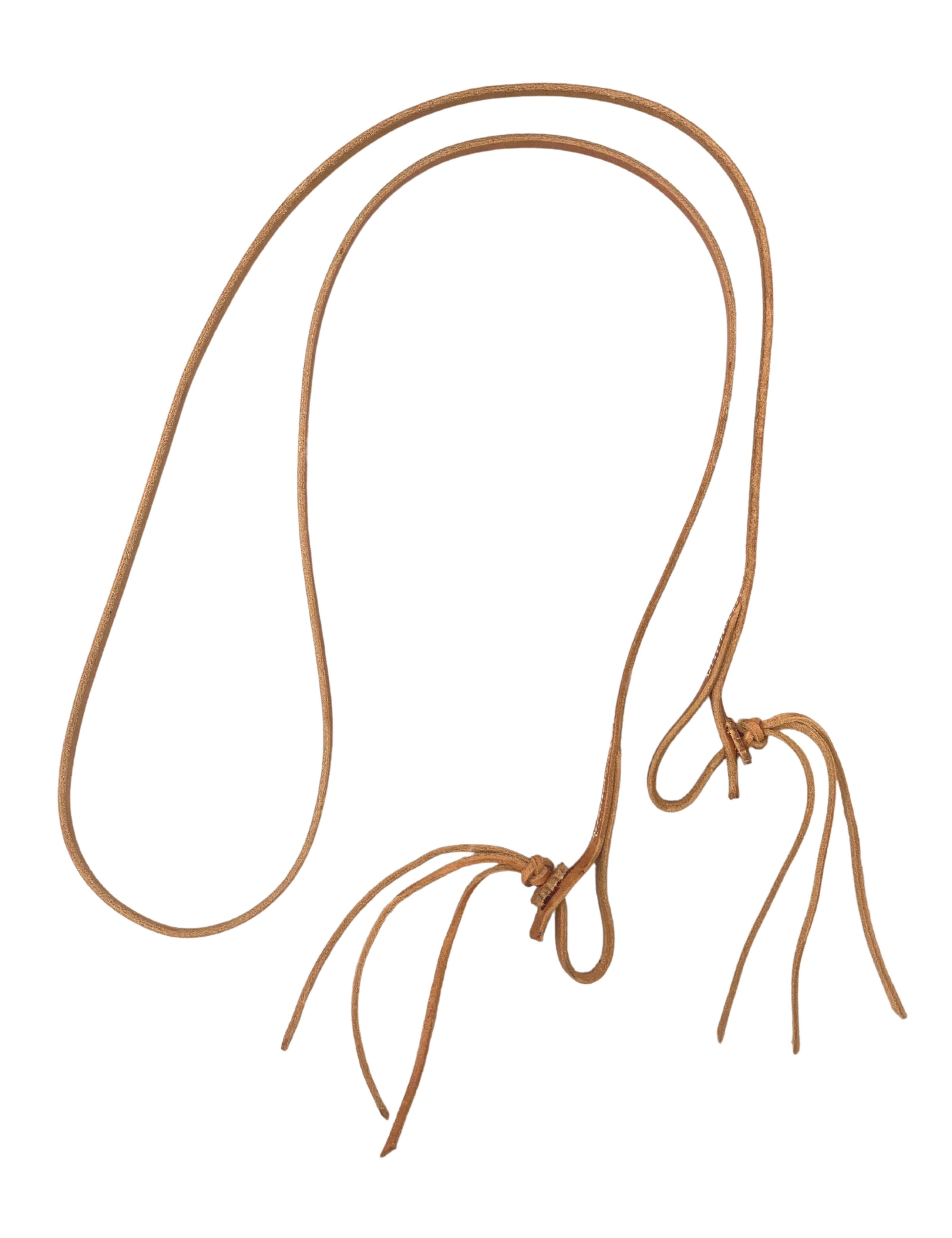 AJ Tack Harness Leather Rattlesnake Roper Reins - 5/8in x 7ft 9in ...