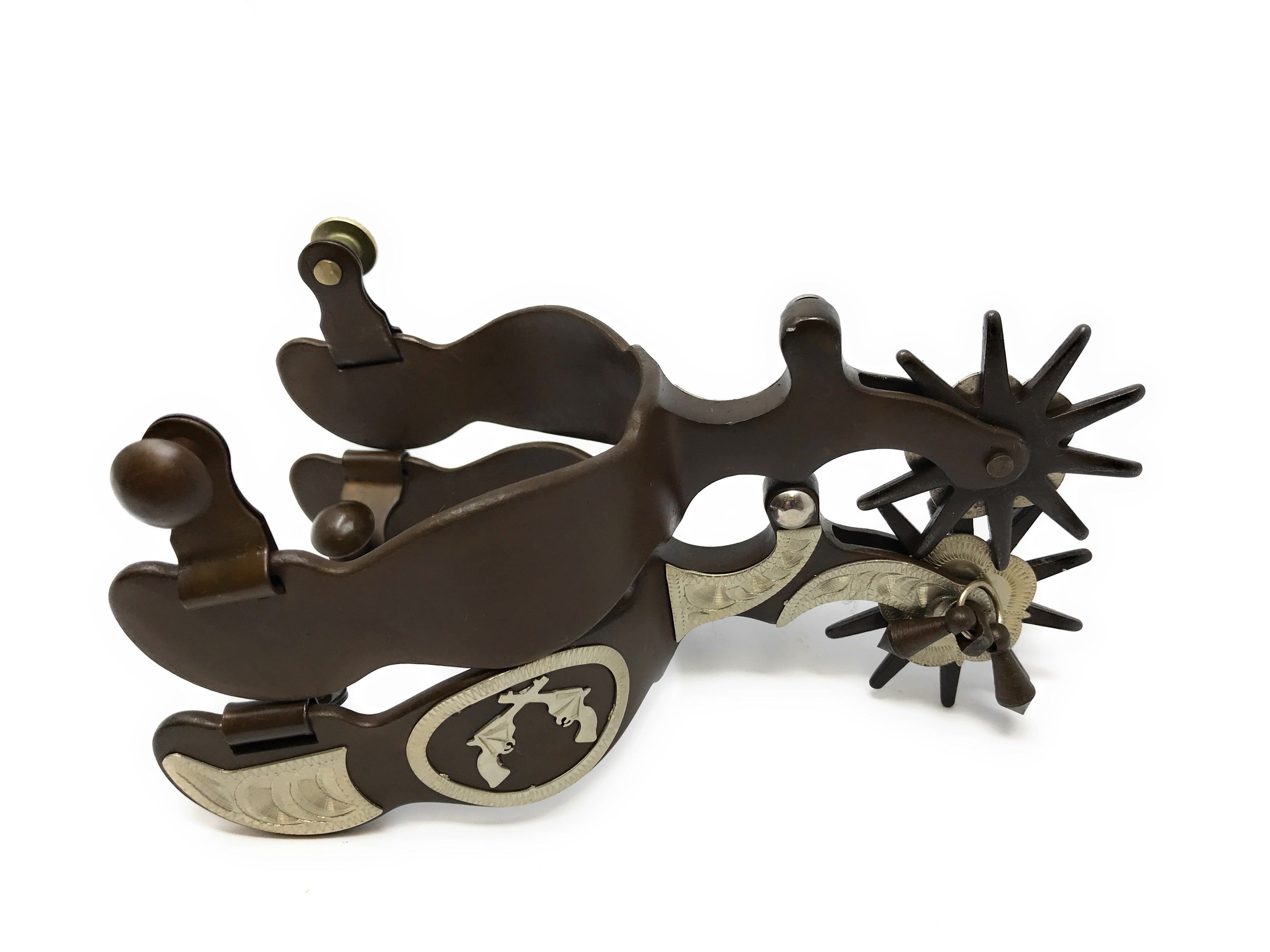 AJ Tack Men's Antique Brown Crossed Pistols Spurs - Walmart.com