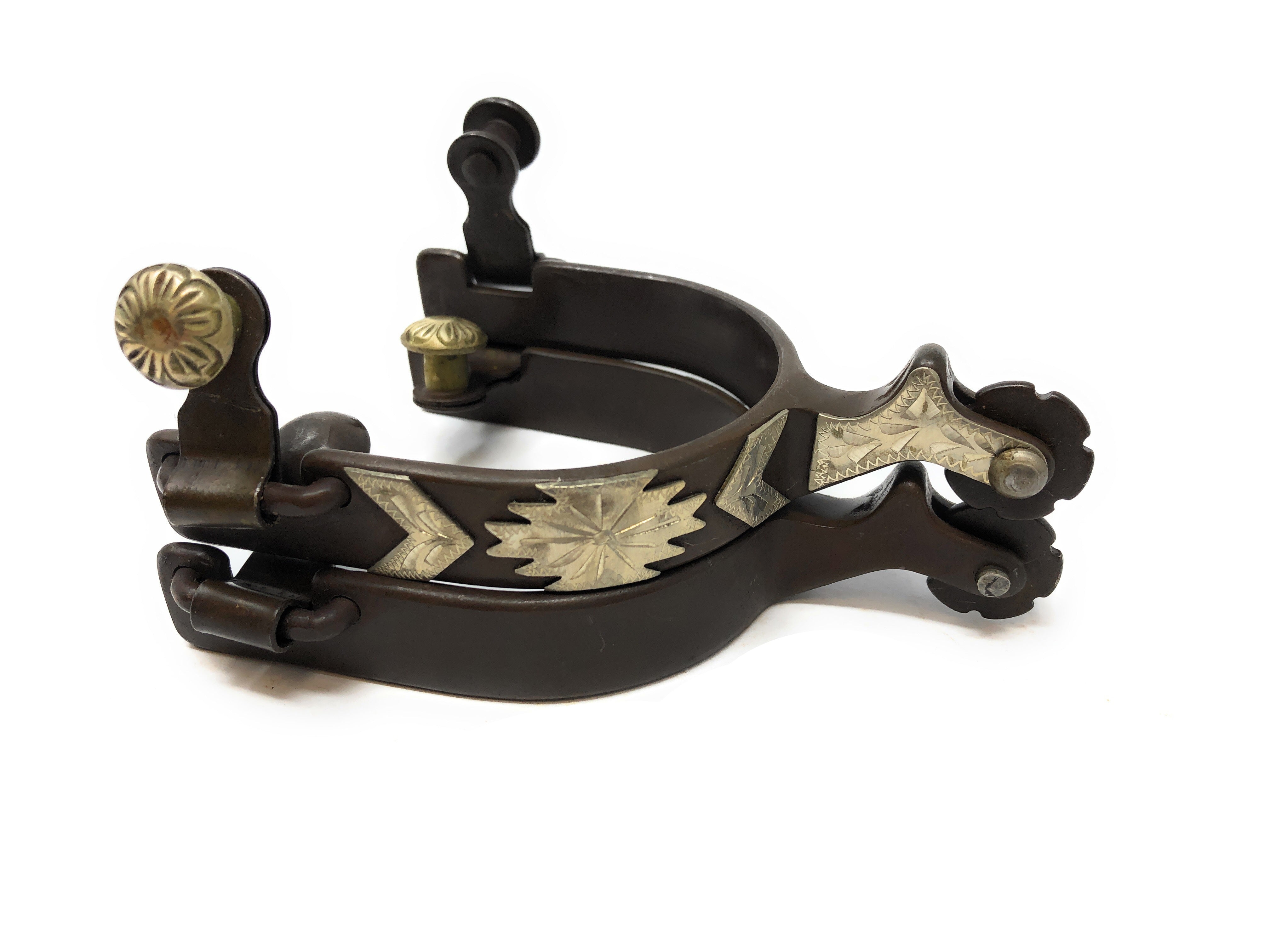 AJ Tack Ladies Antique Brown Southwest Spurs - Walmart.com