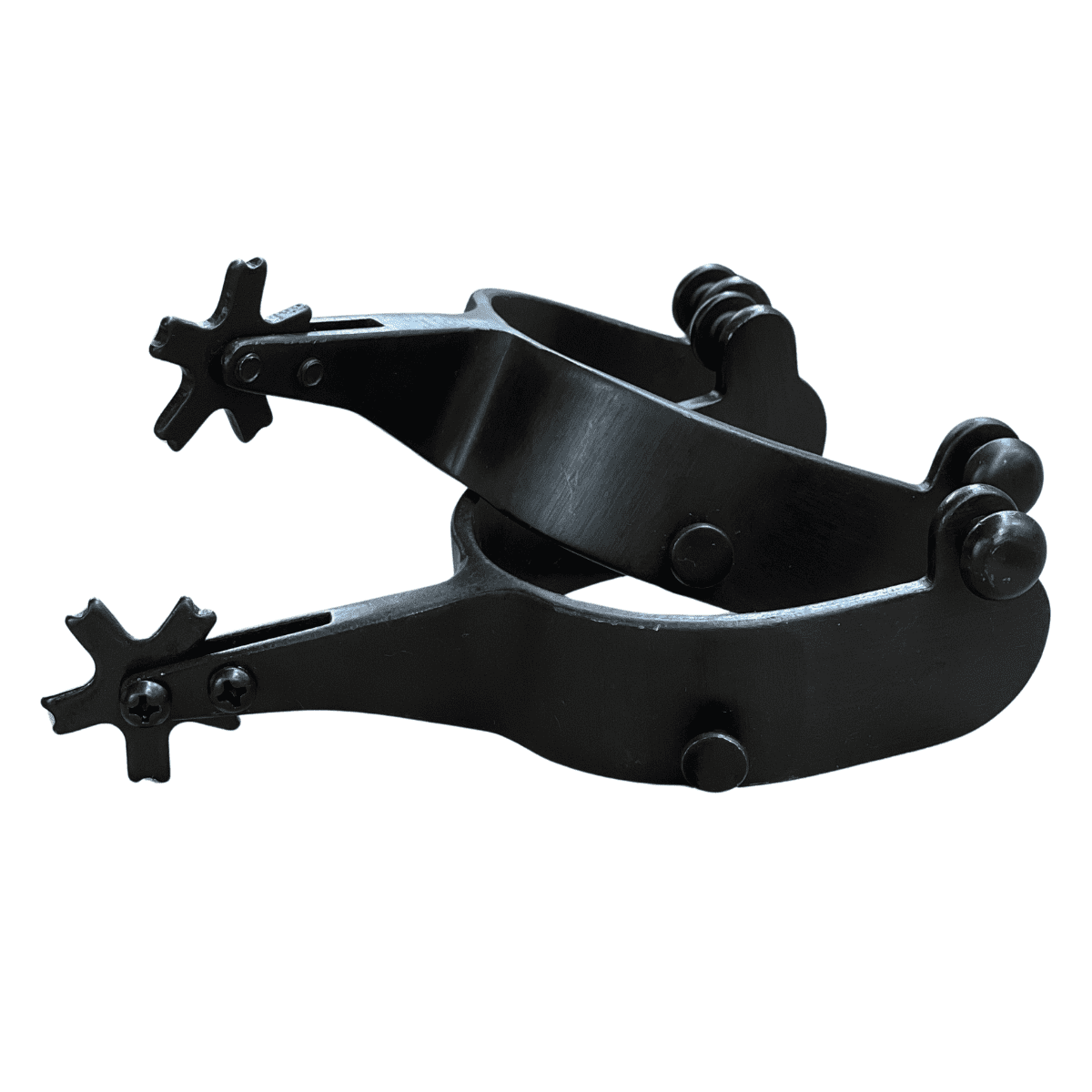 AJ Tack Men's Black Bull Riding Spurs - Walmart.com