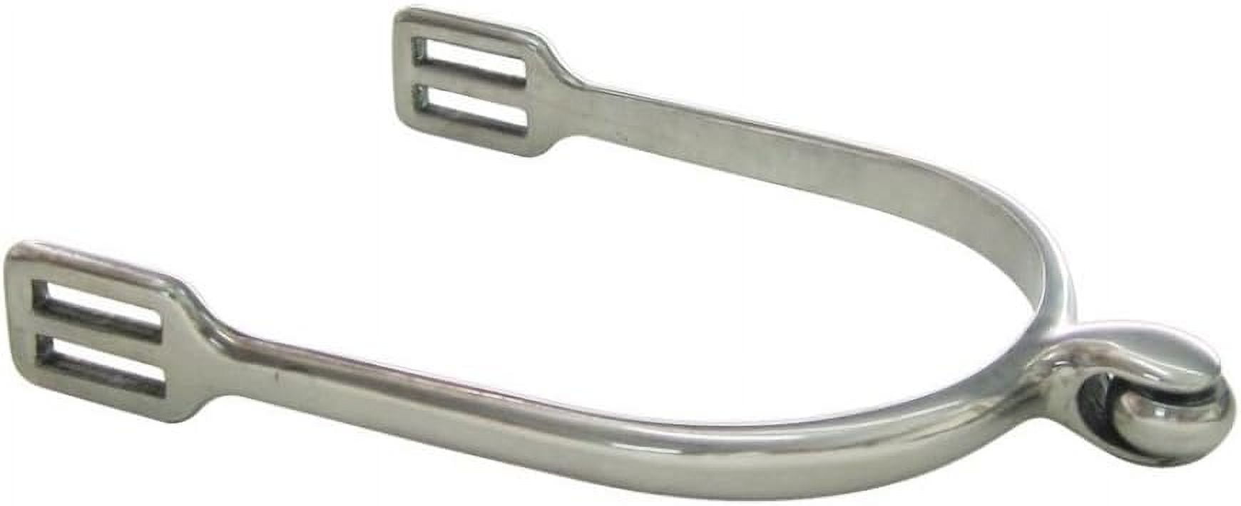 AJ Tack Men's Stainless Steel Soft Touch Smooth Roller English Spurs - Walmart.com