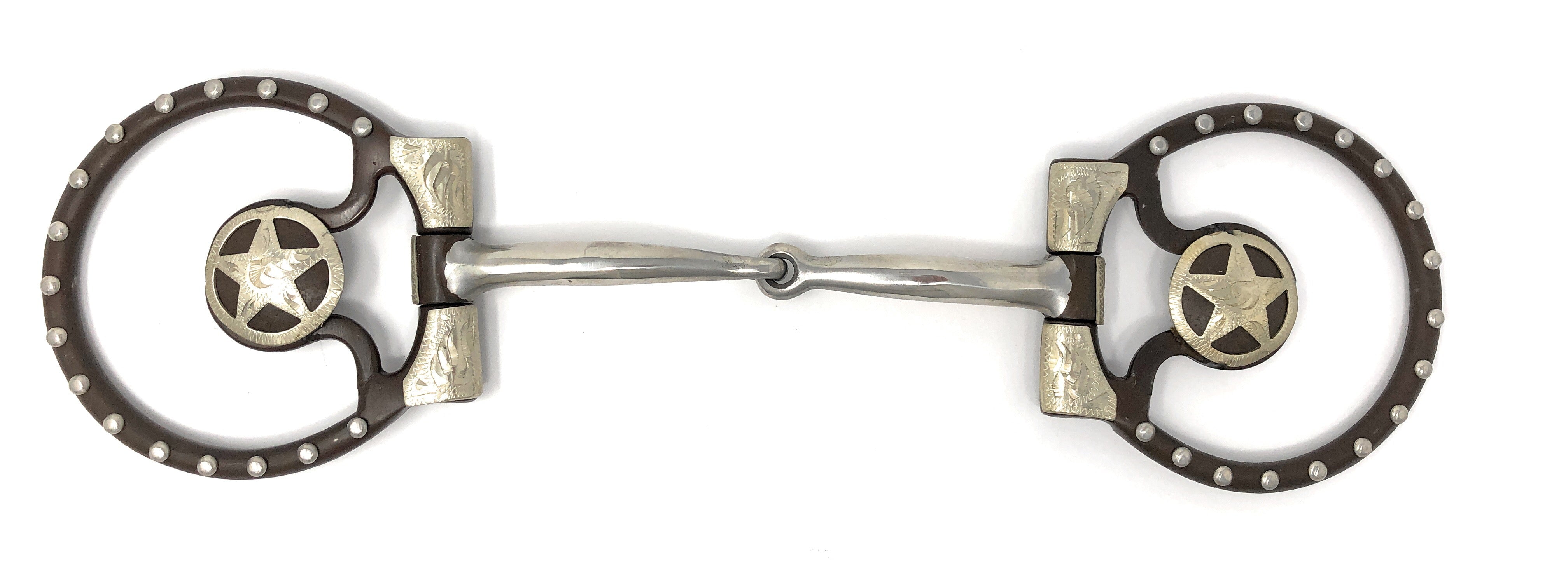 AJ Tack Offset Dee Ring Snaffle Bit with Star Concho - Walmart.com