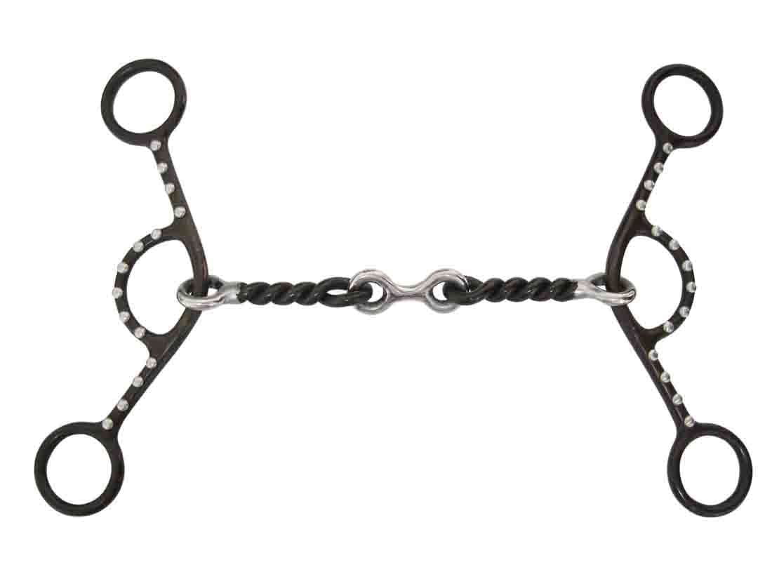 AJ Tack Sliding Short Three Piece Dogbone Gag Bit - Walmart.com