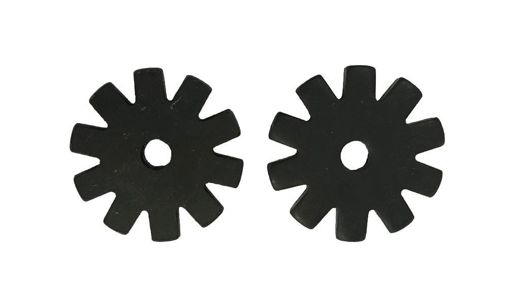 AJ Tack Spur Rowels Black 1 3/16" x 10 pt - Walmart.com