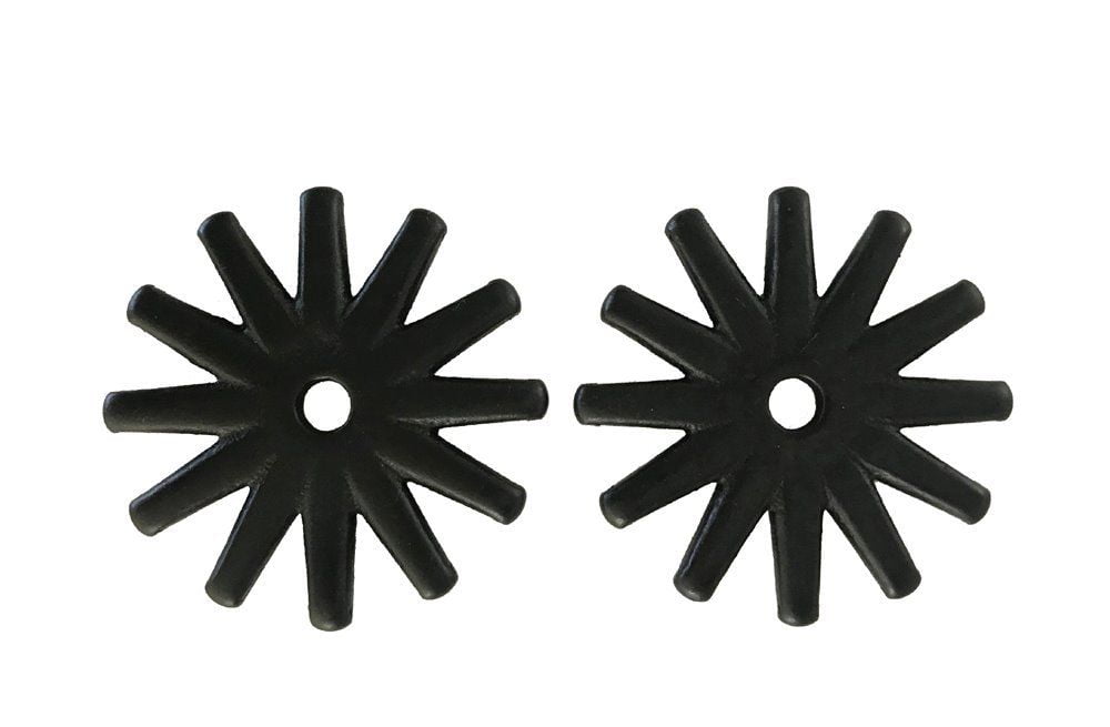 AJ Tack Spur Rowels Black 1 5/8" x 12 pt - Walmart.com