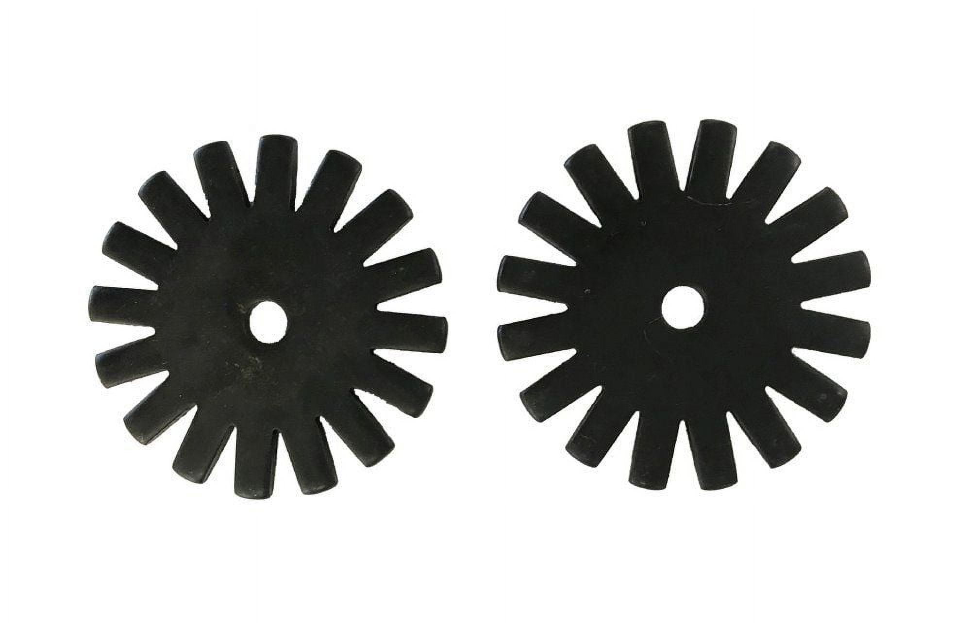 AJ Tack Spur Rowels Black 3/4" Rosebud - Walmart.com