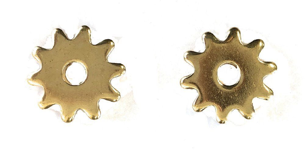 AJ Tack Spur Rowels Brass 7/8" x 10 pt - Walmart.com