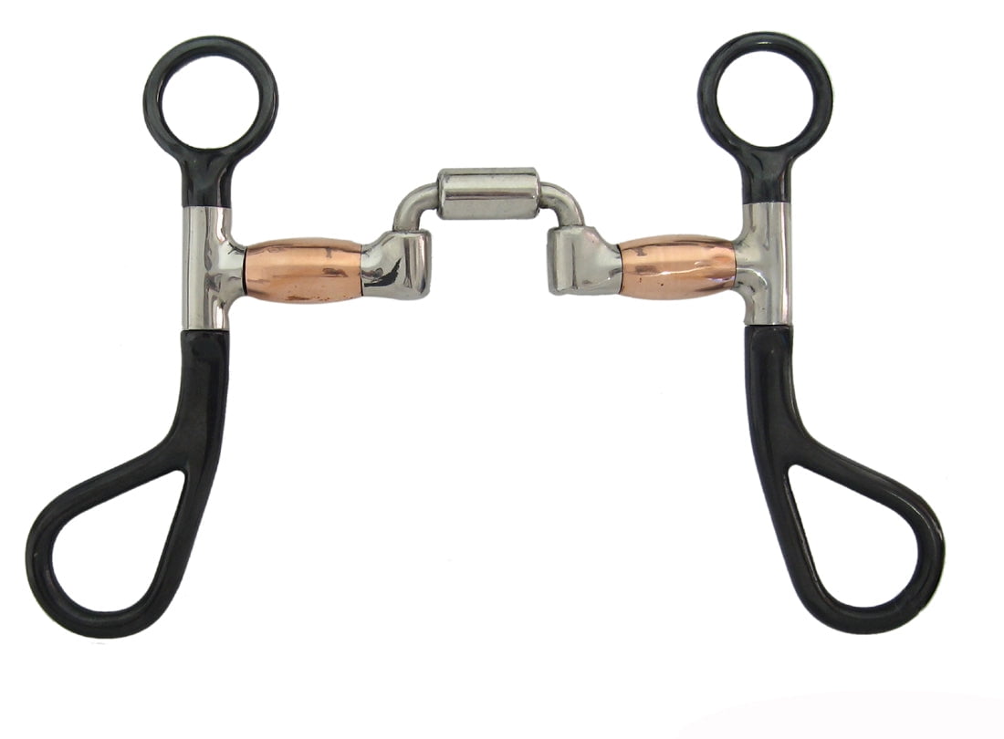 AJ Tack Square Port Correctional Bit with Copper Rollers - Walmart.com