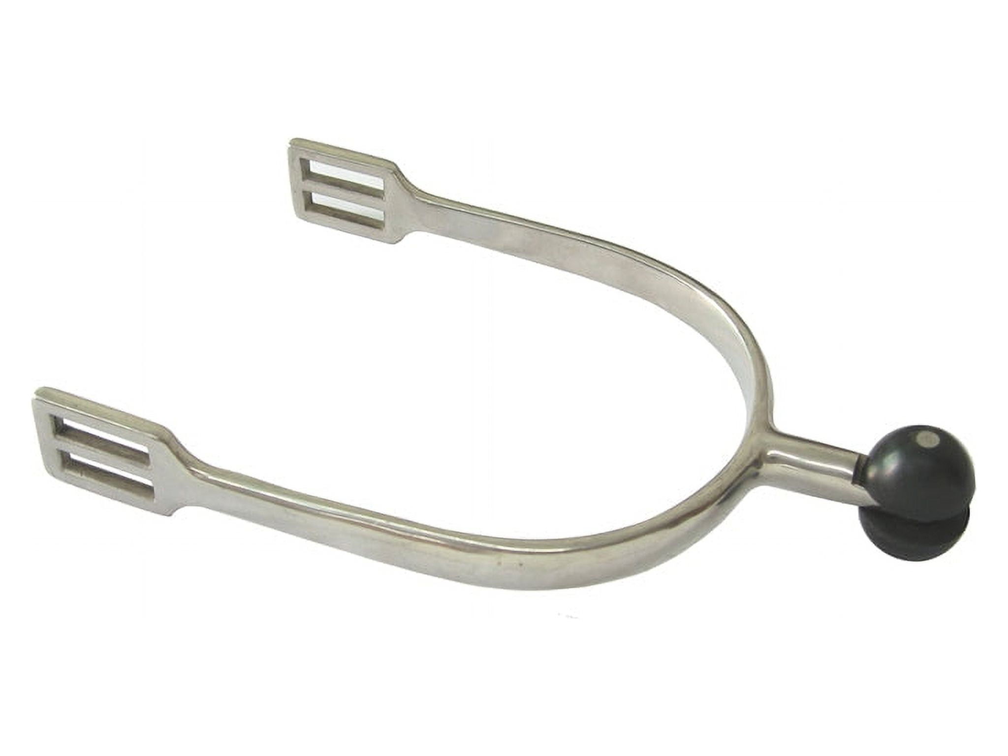 AJ Tack Ladies Stainless Steel Soft Touch Rubber End English Spurs ...