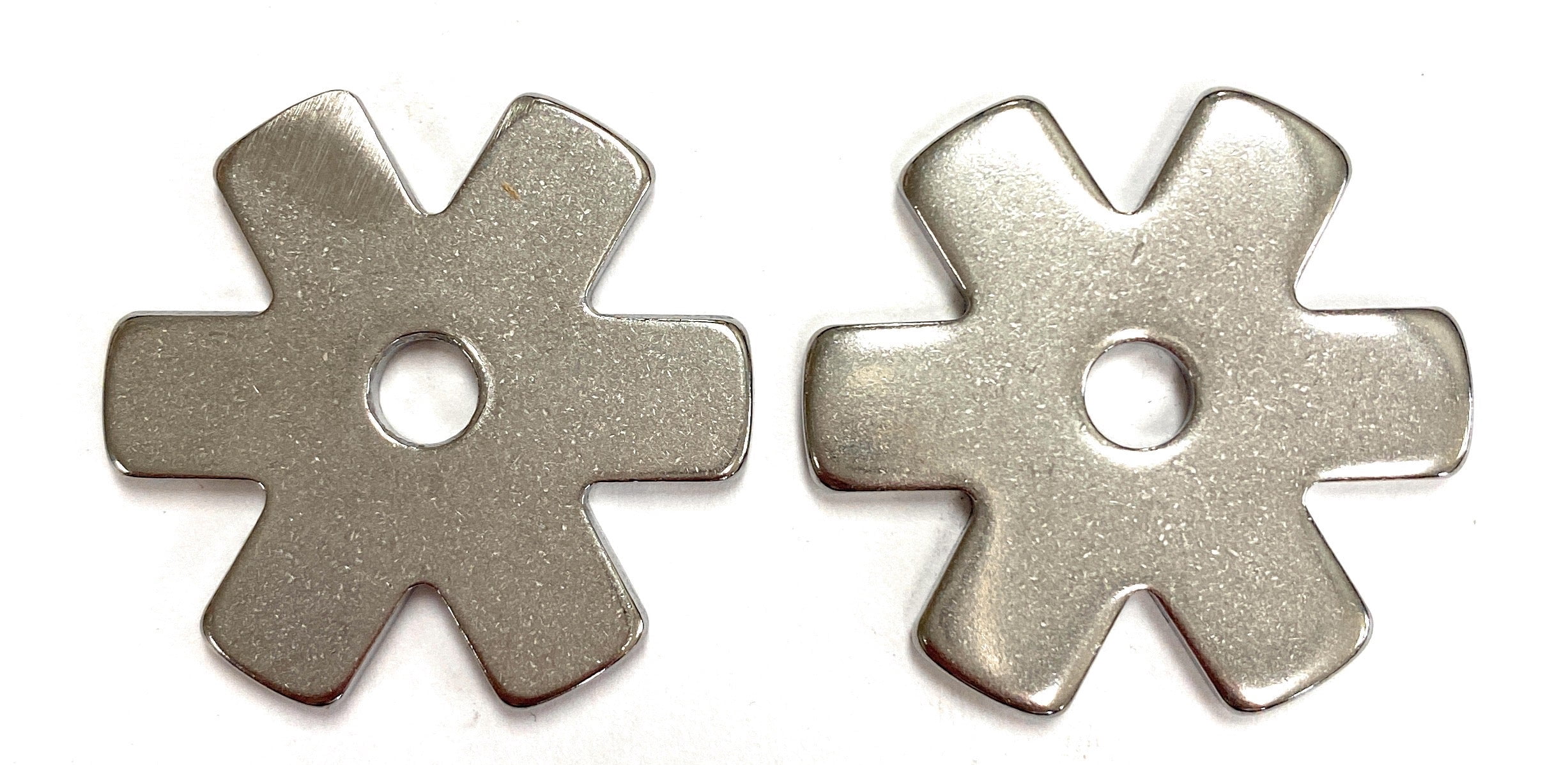AJ Tack Stainless Steel Spur Rowels Stainless Steel Squared 6pt 1 1/4 ...