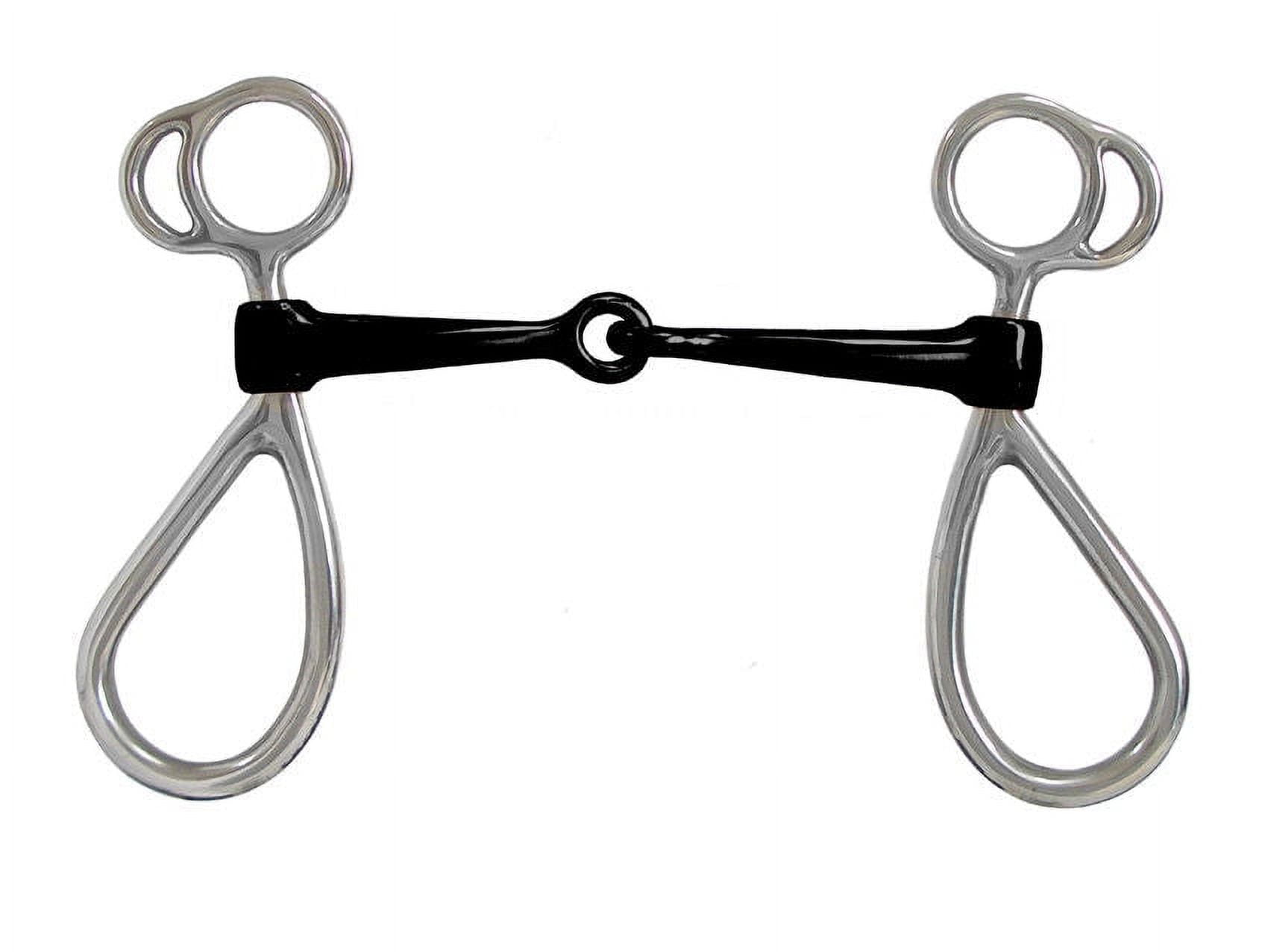 AJ Tack Sweet Iron Short Shank Bit with Large Rein Loops - Walmart.com