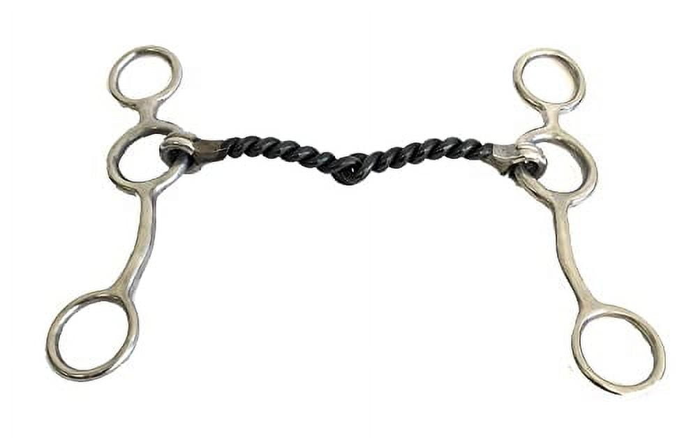 AJ Tack Sweet Iron Twisted Wire Junior Cow Horse Gag Bit - Walmart.com