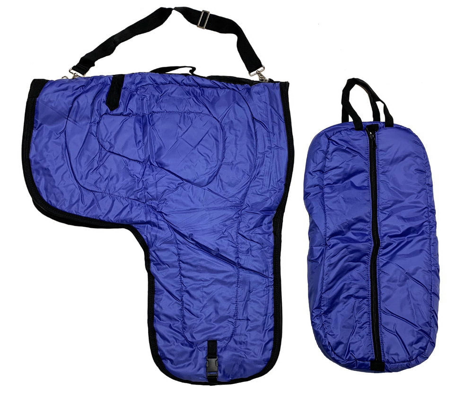 AJ Tack Western Padded Saddle and Bridle Carrier Set Purple - Walmart.com