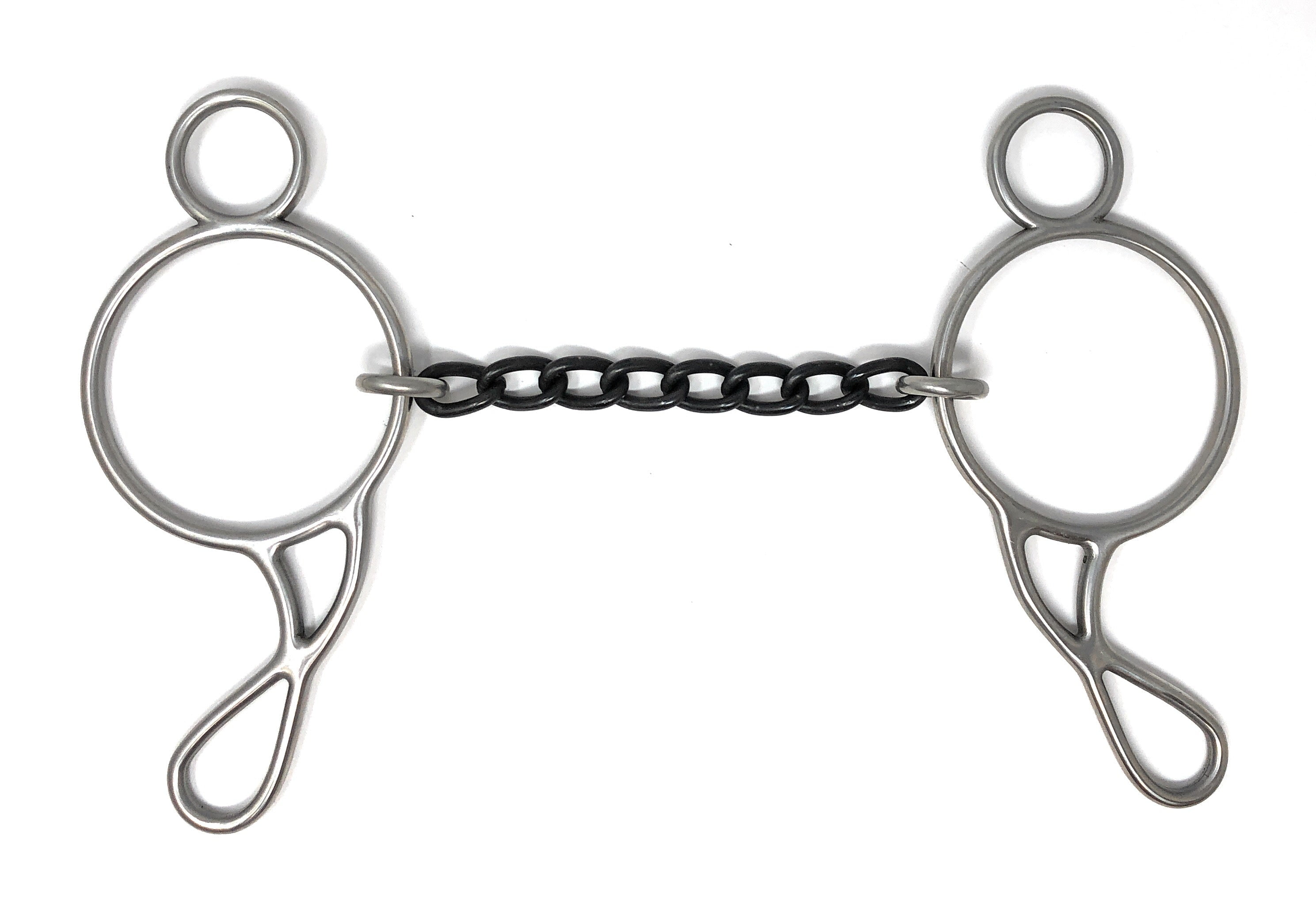 AJ Tack Wonder Gag Horse Bit 5.5 Inch Sweet Iron Chain Mouth Stainless ...