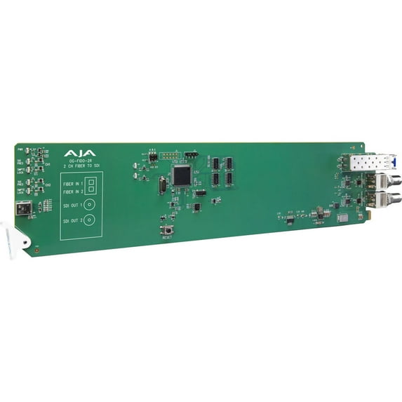 AJA openGear 2-Channel Single Mode LC Fiber to 3G-SDI Extender ...