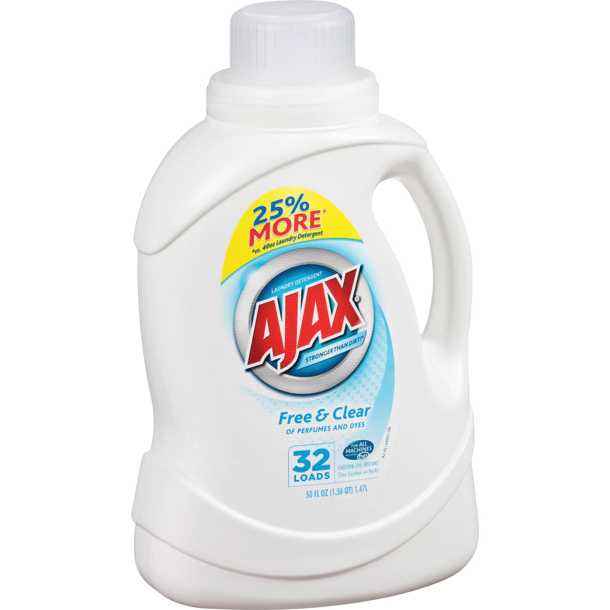 Ajax Free/Clear Laundry Detergent 1.47L CL PB49551 - Walmart.com