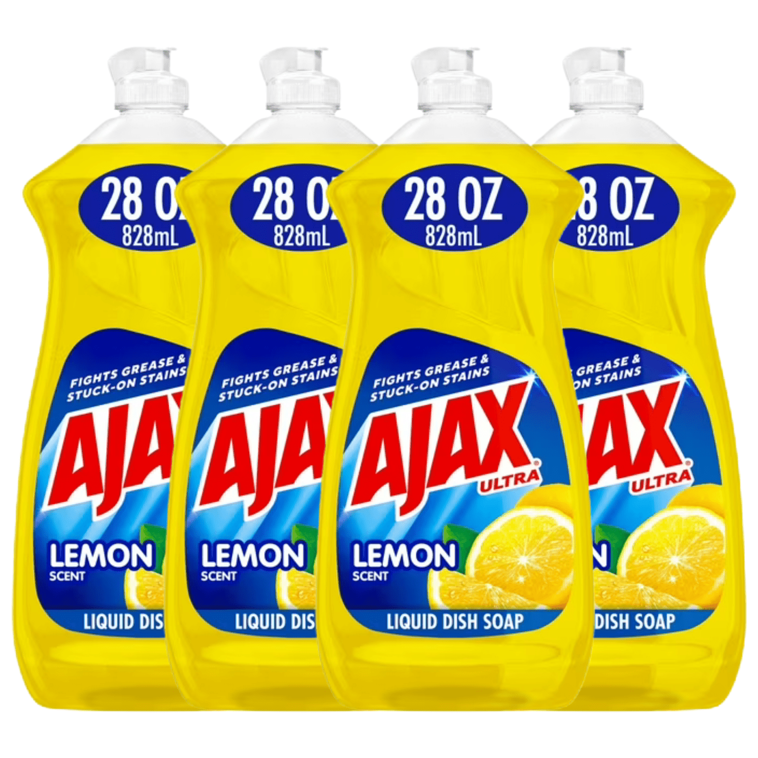 AJAX Lemon Scent (4 Pack) 112 oz - Walmart.com