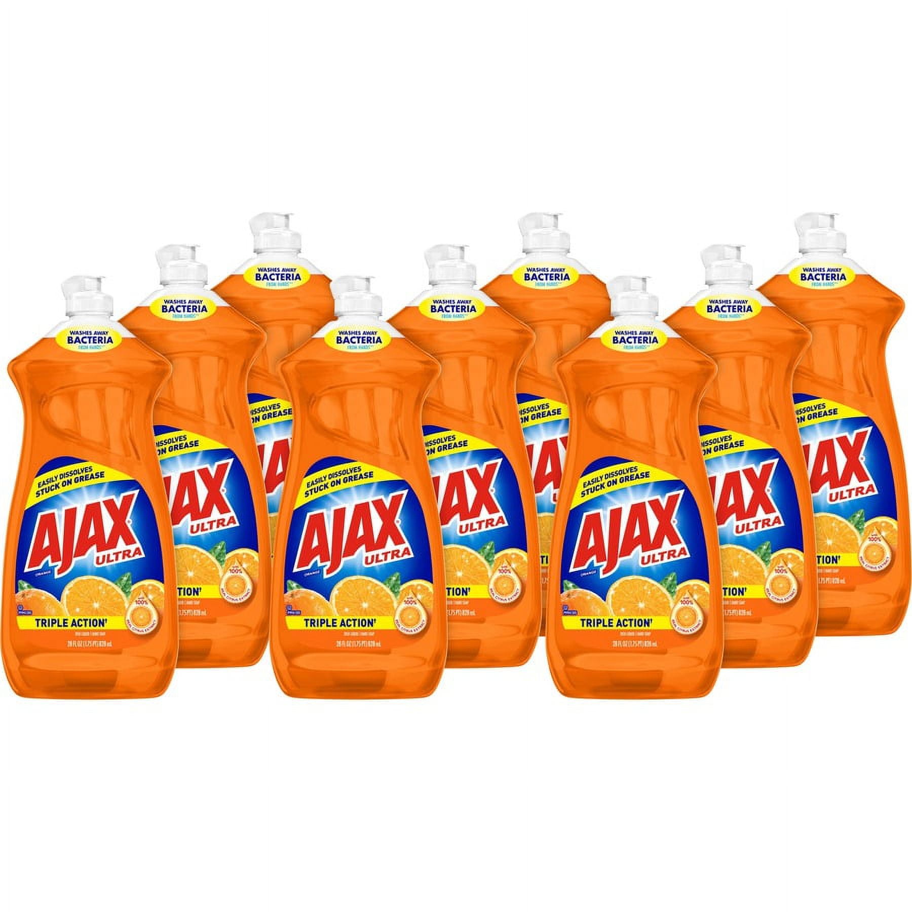 AJAX Triple Action Dish Soap - Liquid - 28 fl oz (0.9 quart) - Orange ...