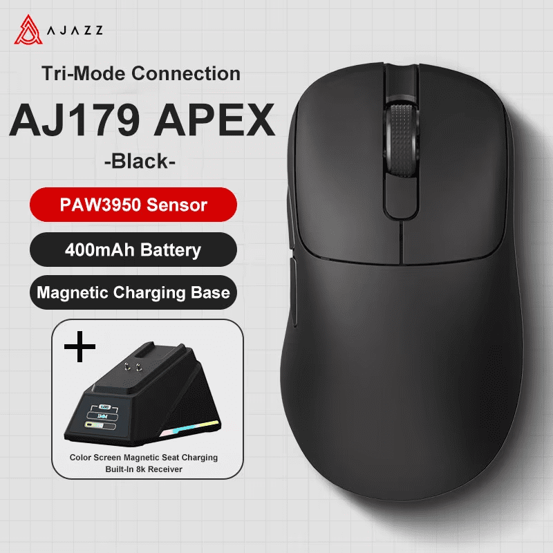 AJAZZ AJ179 APEX PAW3950 3000DPI 8Khz Wireless Gaming Mouse Right ...