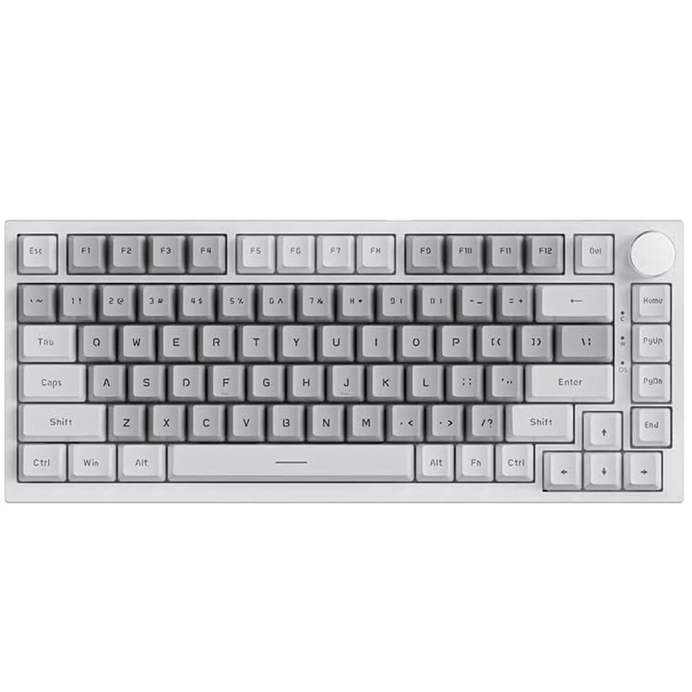 AJAZZ AK820 Mechanical Keyboard with CNC Knob Control, 75% ANSI Layout ...