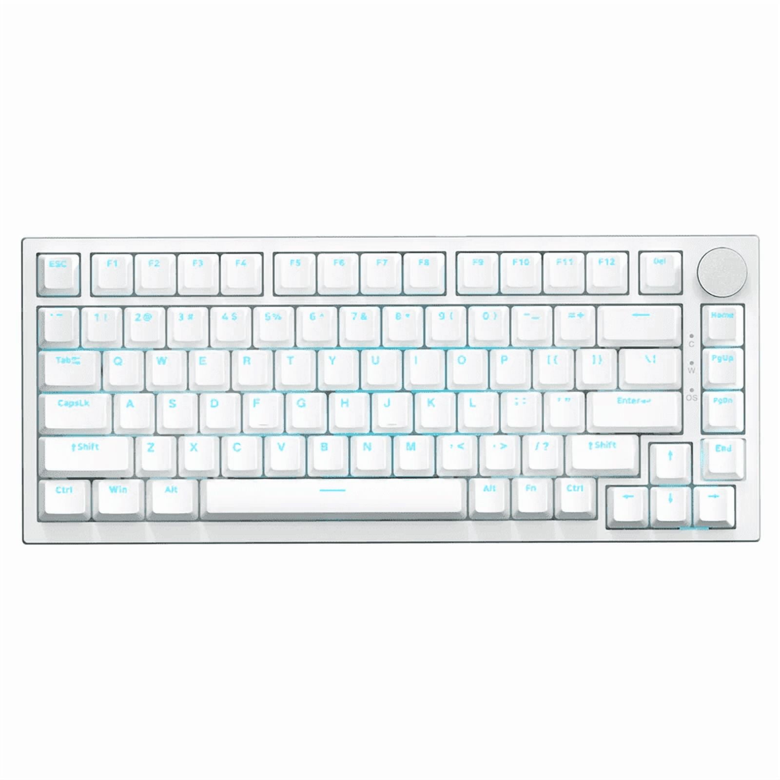 AJAZZ AK820 Mechanical Keyboard with CNC Knob Control, 75% ANSI Layout ...