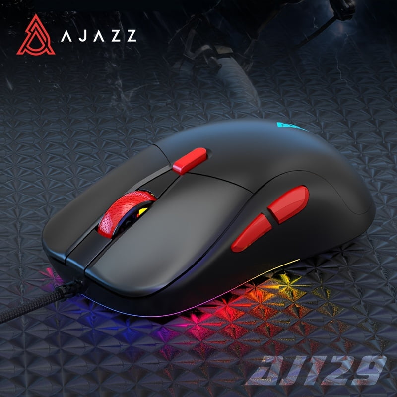AJAZZ Lightweight Gaming Mouse AJ129 White : 65g lightweight design ...