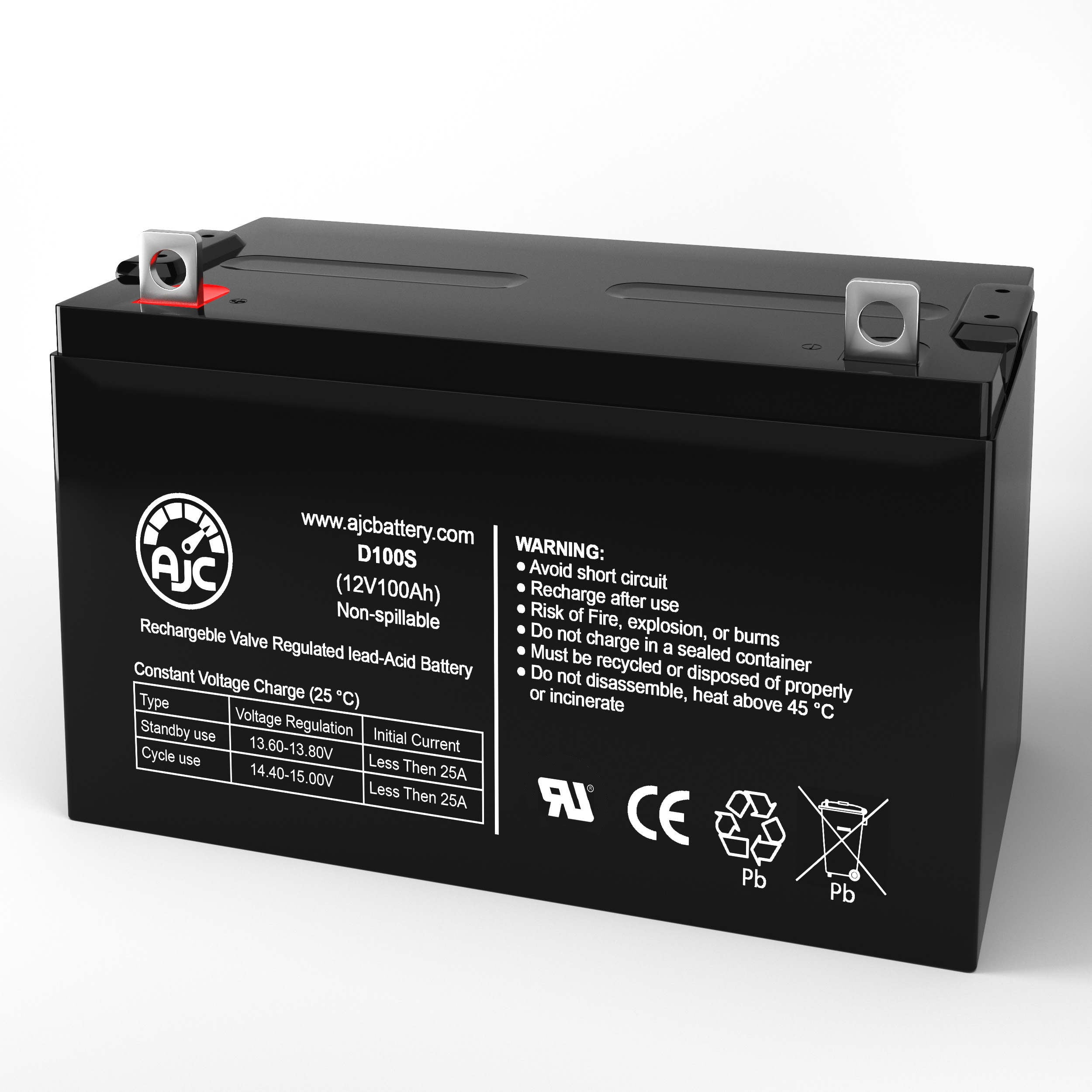 AJC Battery Compatible with Alpha Technologies EBP 144E (032-059-XX) 12V 100Ah UPS Replacement ...