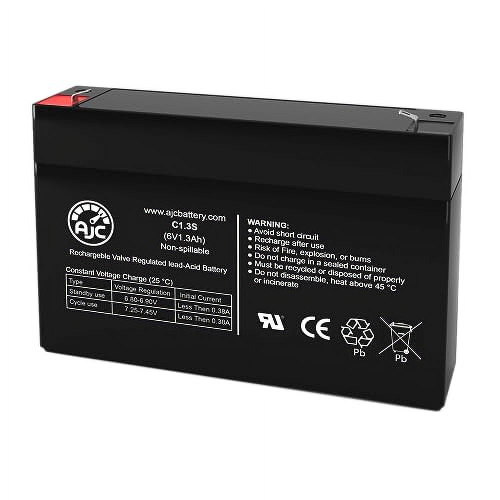 AJC Battery Compatible with GE 600-1054-95R Simon XT 6V 1.3Ah Emergency Light Battery - Walmart.com