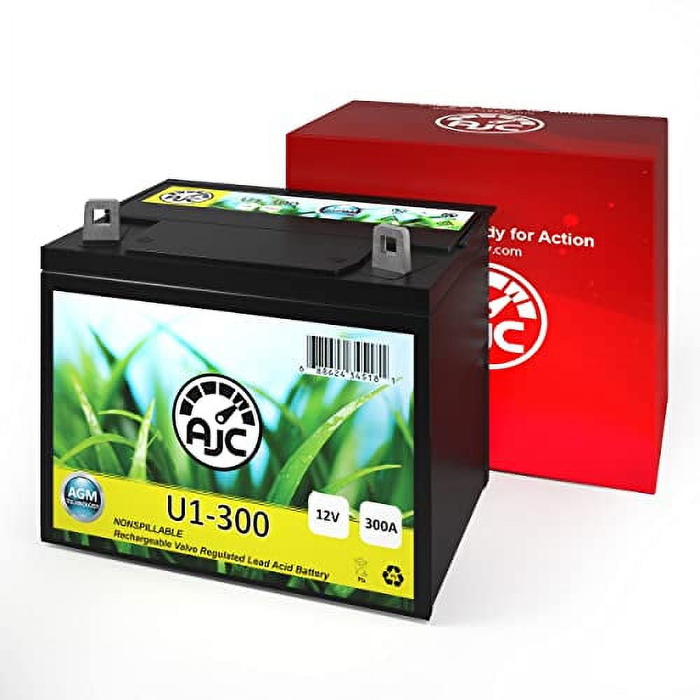 AJC Battery Compatible with Hustler Hustler Mini Z Zero-Turn U1 Lawn ...